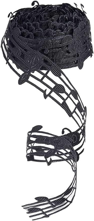 Music Note Ribbon 20 Yard Music Party Decoration 30mm Rock and Roll ...