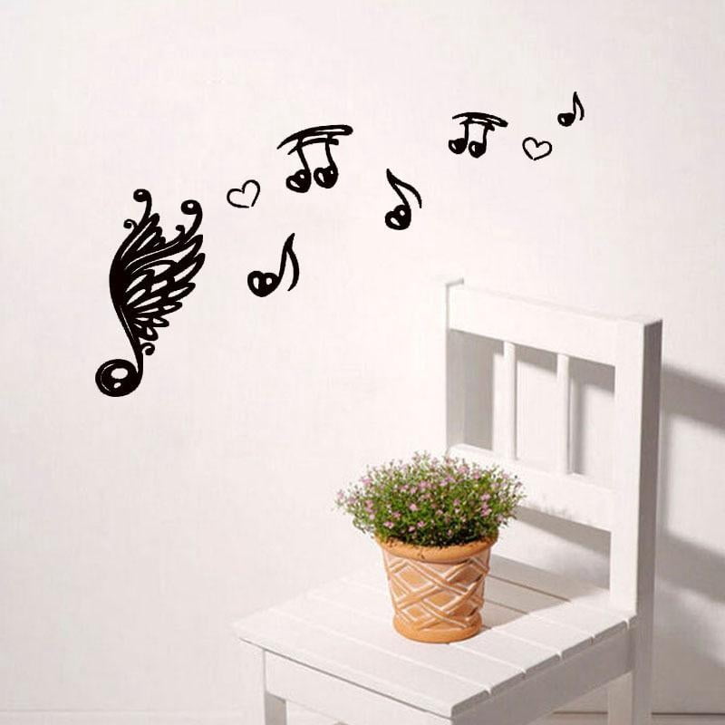 Music Note Scale Treble Clef Wall Sticker Home Decor Kids Children Room ...