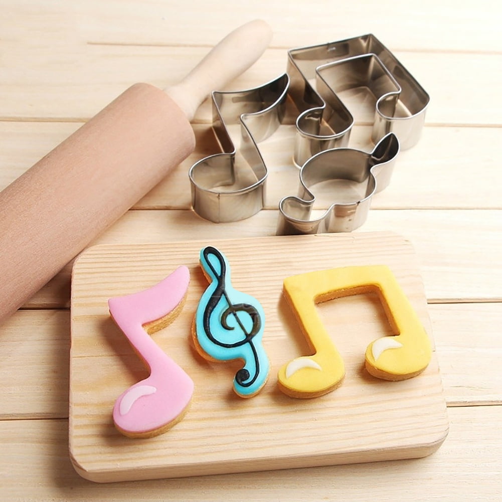 Music Note Shape Cake Cookie Mold Cute DIY Fondant Cutter for Baking ...