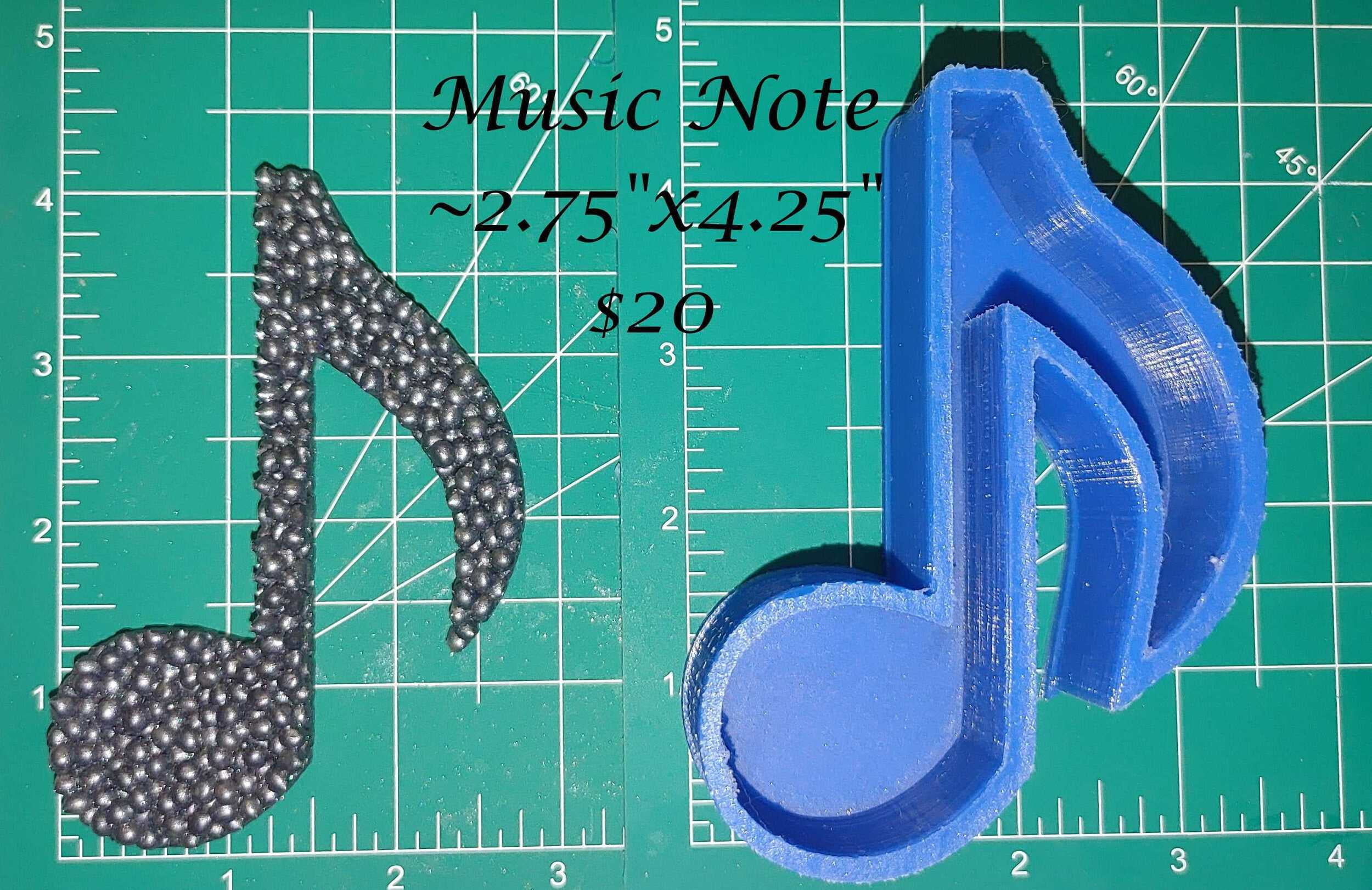 Music Note Silicone Freshie Mold - Walmart.com