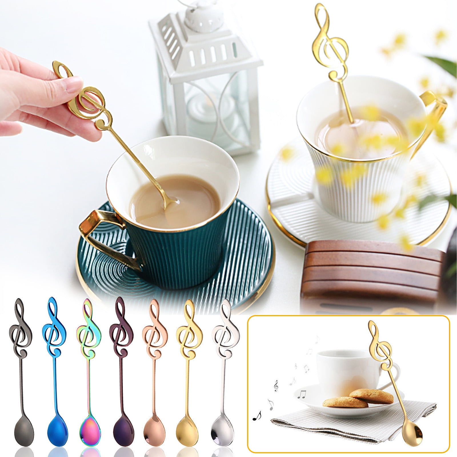 Music Note Spoon under $5! Xqxayjr Music Note Spoon Stainless Steel ...
