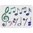 Music Note Stencil Plastic Music Note Drawing Painting Stencils ...