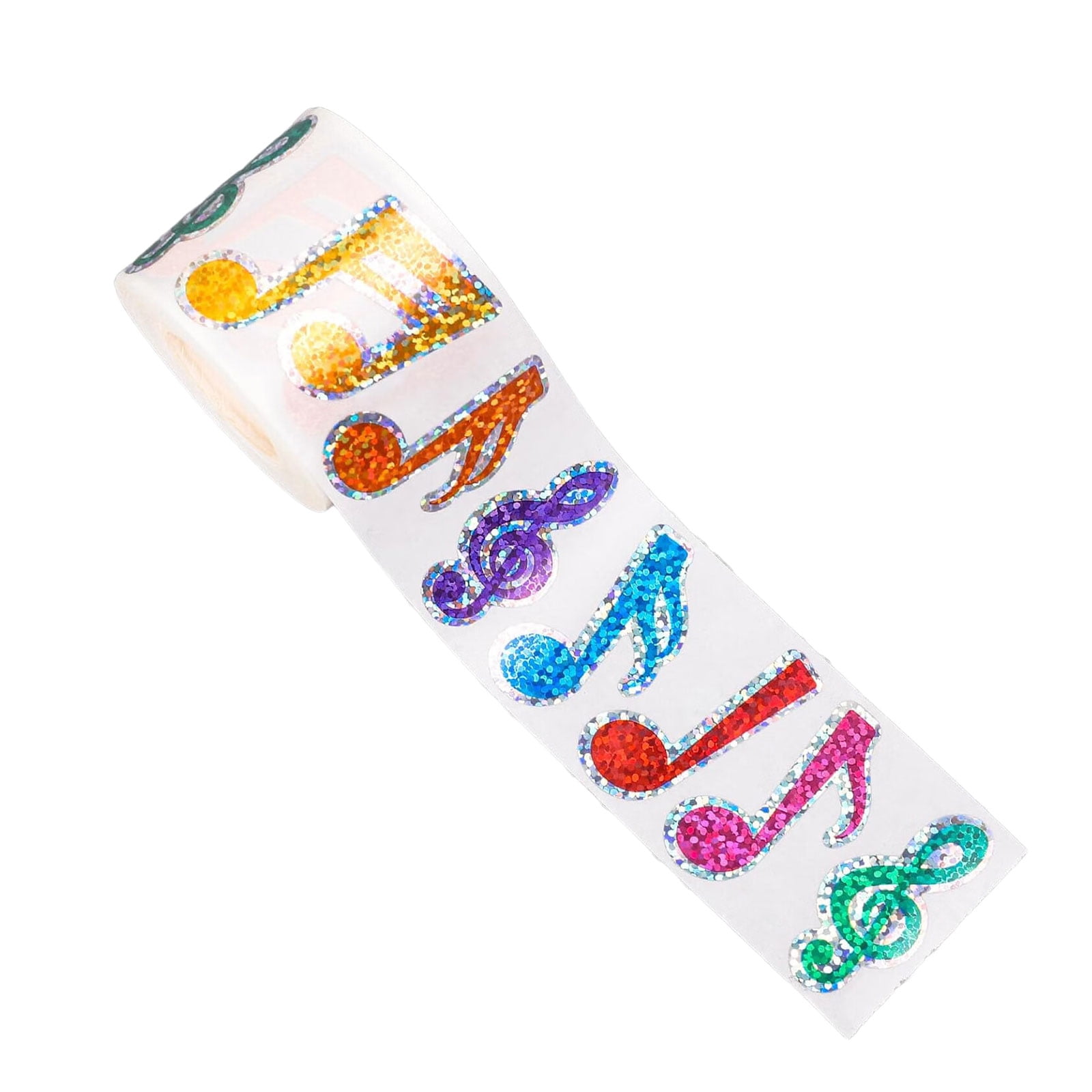 Music Note Sticker Nontoxic Waterproof Decoration Colorful Glittering ...