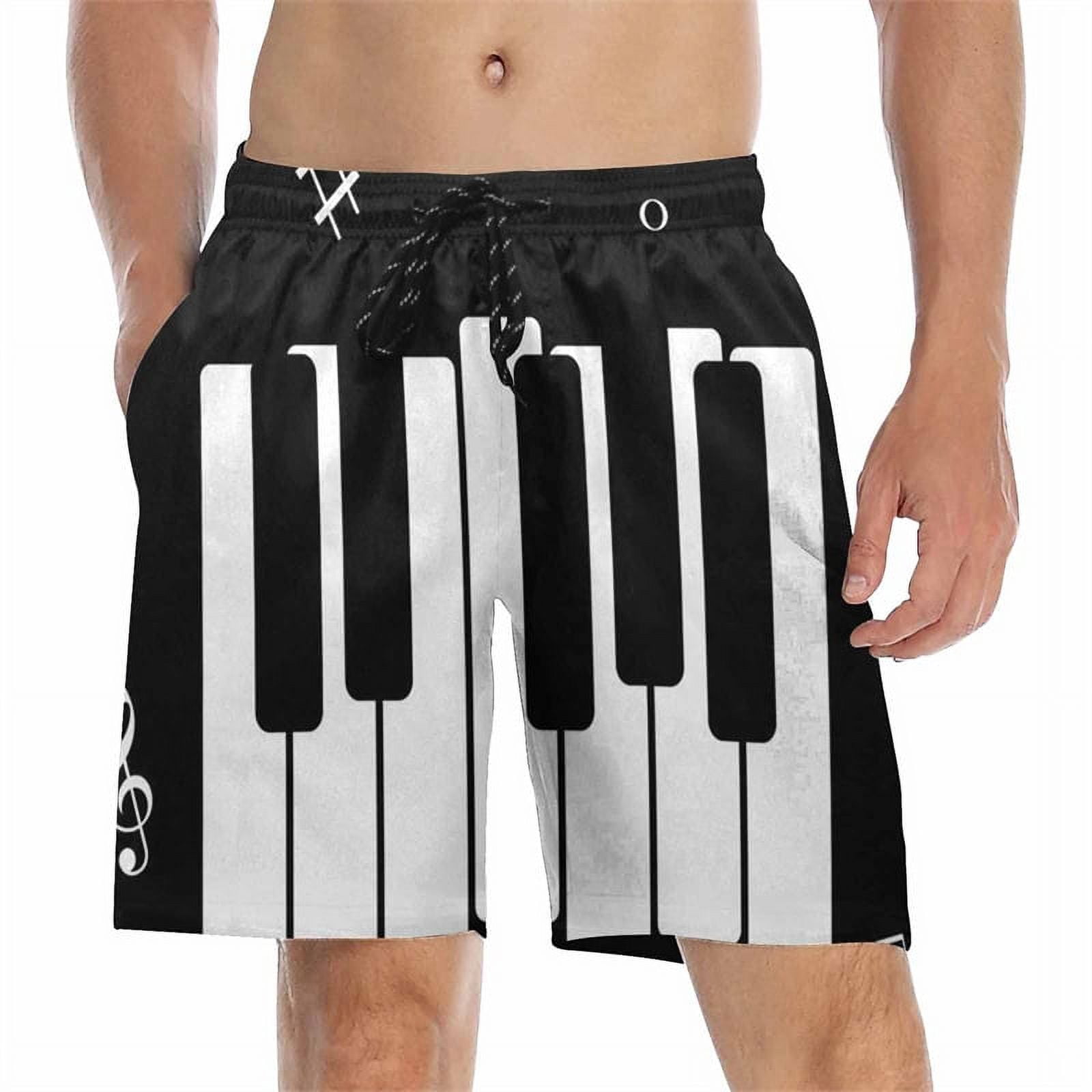 Music Note Symbol Guitar Graphic Shorts Pants 3D Printed Hip Hop y2k ...