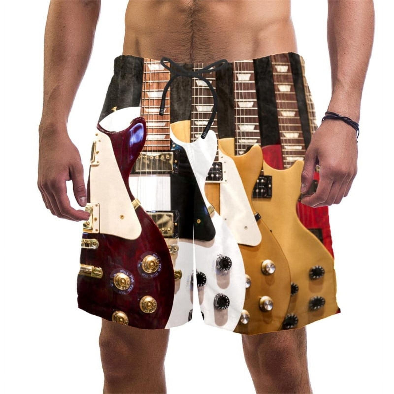 Music Note Symbol Guitar Graphic Shorts Pants 3D Printed Hip Hop y2k ...