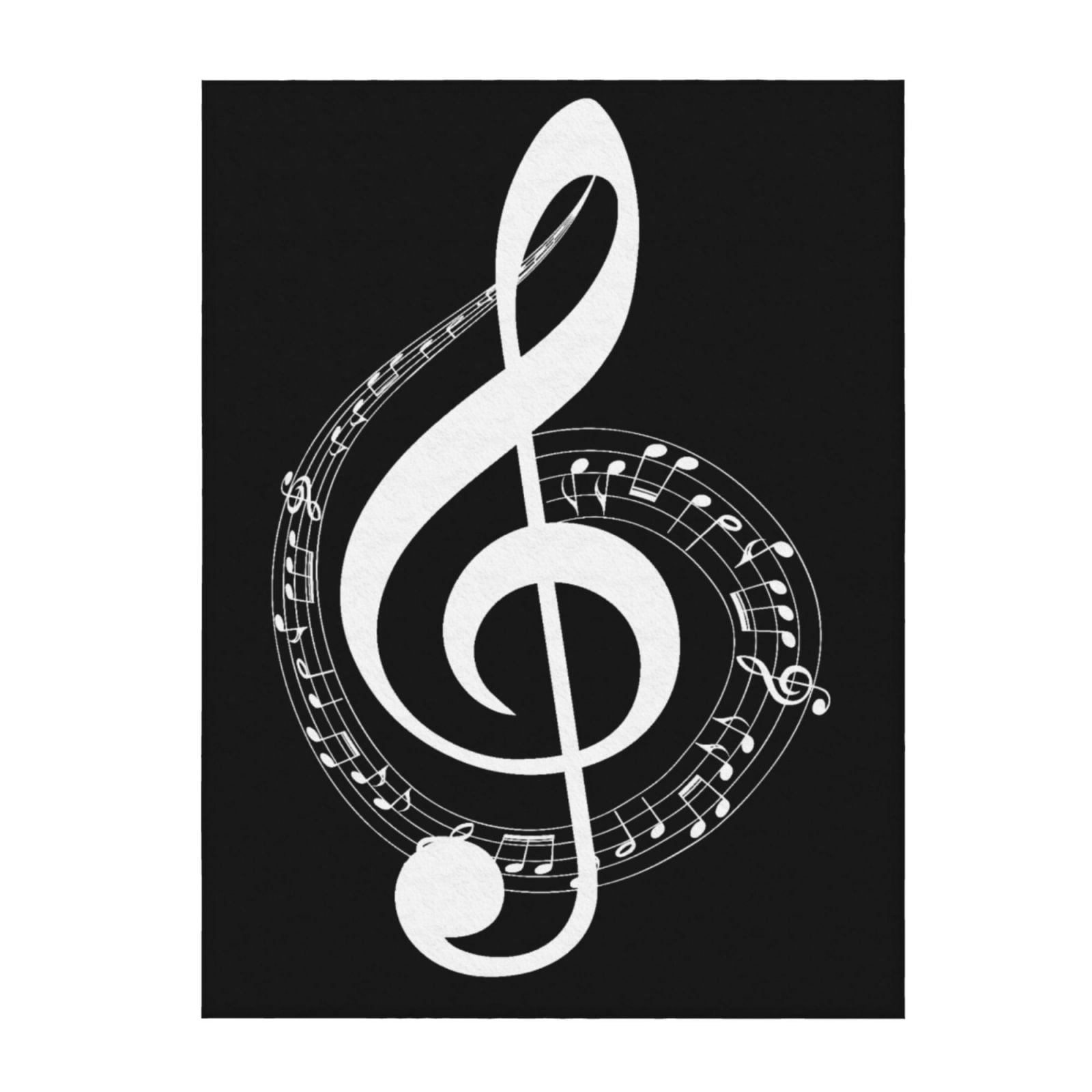 Music Note Throw Blanket Soft Sofa Bed Fleece Blankets For Men Women ...