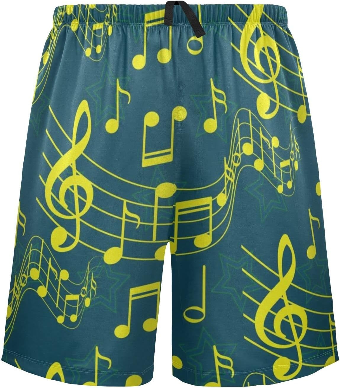Music Note Treble Clef Star Pattern Mens Pajama Pants Shorts Sleepwear ...