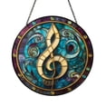 Music Note Window Hanging – Stained Glass Style Decor - Walmart.com