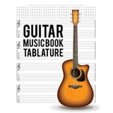 Music Notebook for Guitar: Guitar Music Book Tablature : Guitar Chord ...