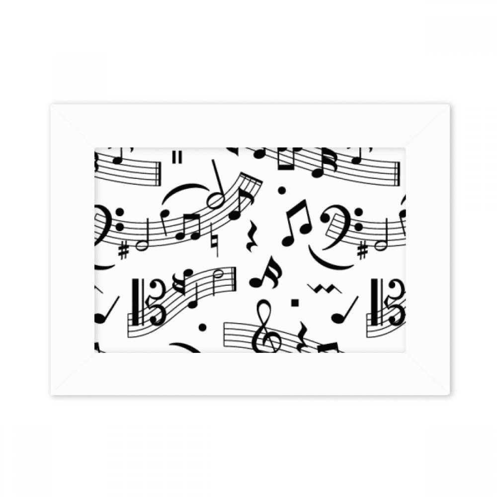 Music Notes And Bars Photo Mount Frame Picture Art Painting Desktop 5x7 ...