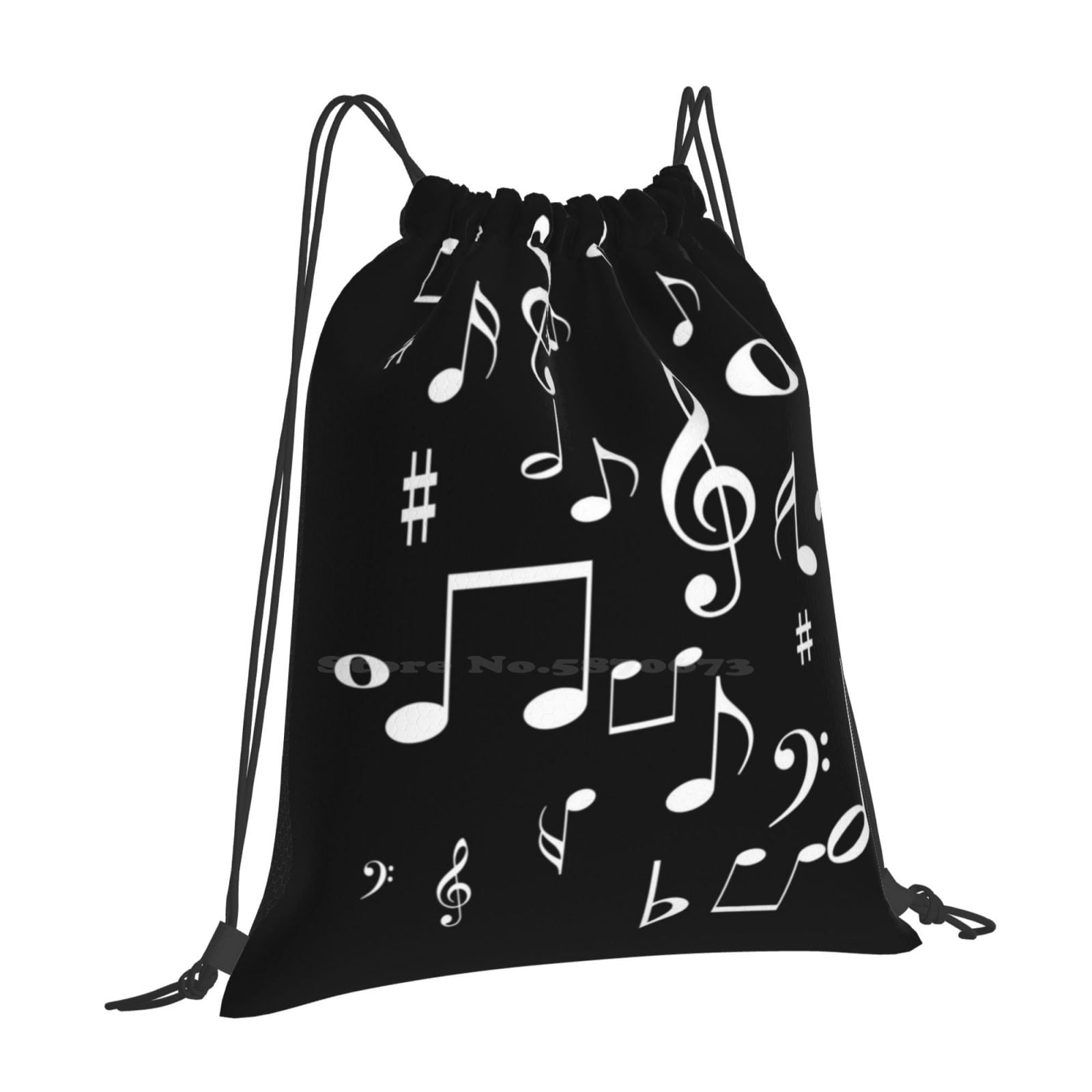 Music Notes Bag Backpack For Men Women Teenage Music Notes Bass Clef ...