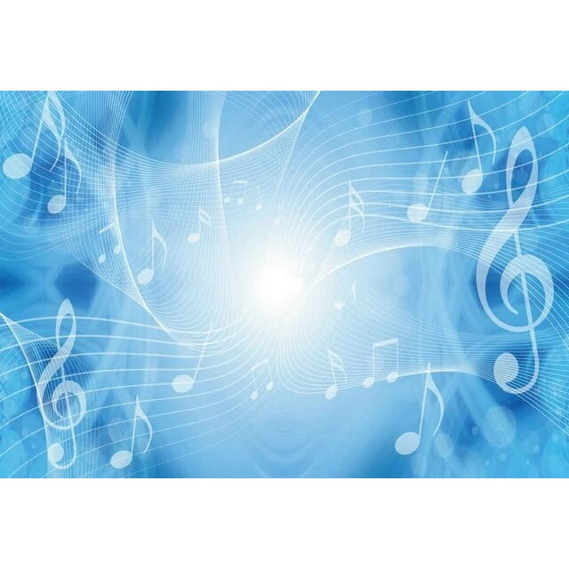 Music Notes Birthday Party Baby Shower Decor Poster Photography ...