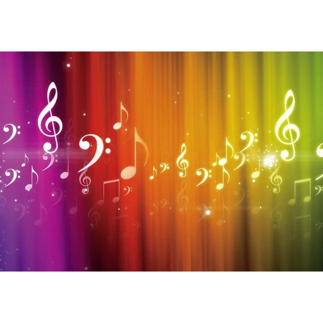 Music Notes Birthday Party Baby Shower Decor Poster Photography ...