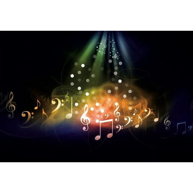 Music Notes Birthday Party Baby Shower Decor Poster Photography ...