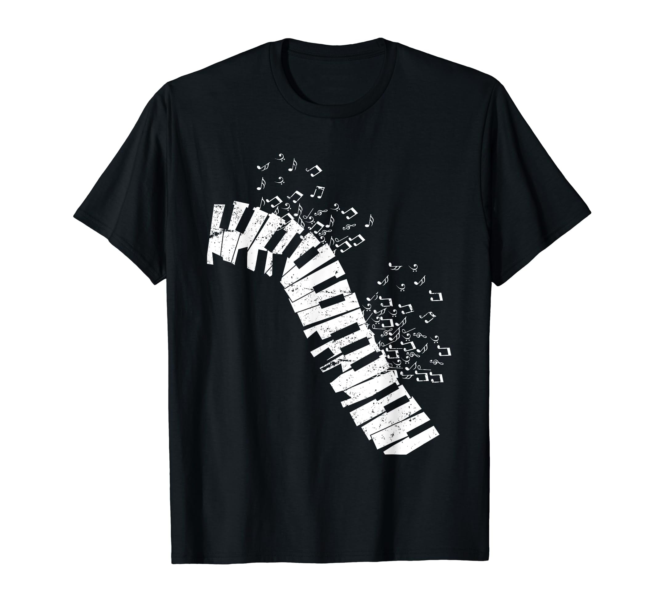 Music Notes Classical Music Instrument Piano T-Shirt Black Tee ...