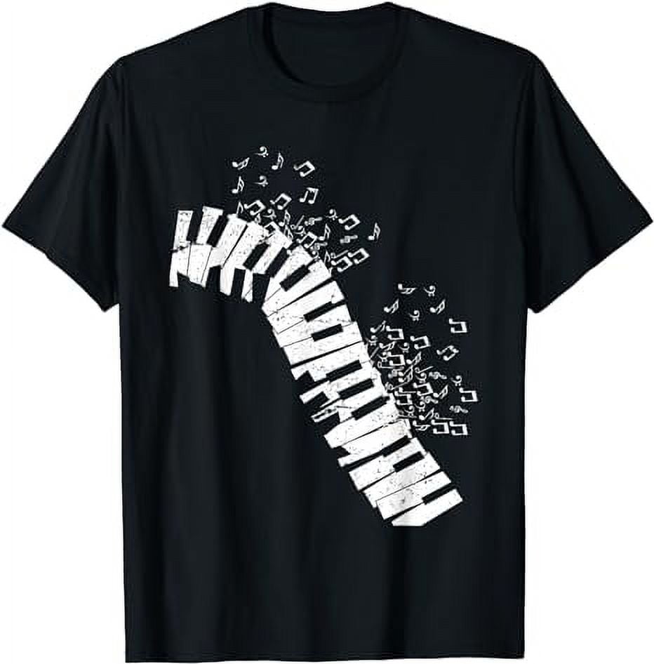 Music Notes Classical Music Instrument Piano T-Shirt - Walmart.com