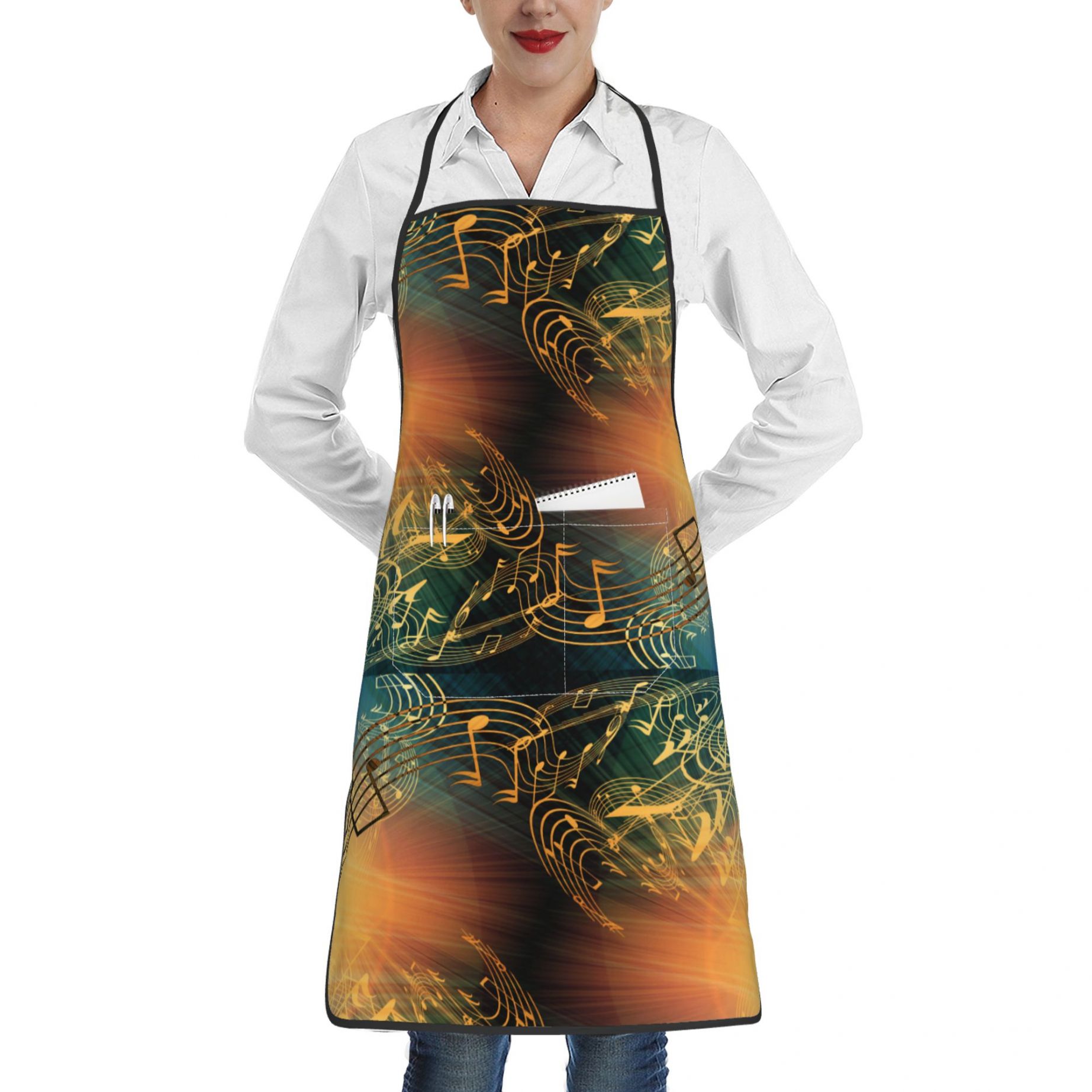 Music Notes Elements Mouth Shield Women'S And Men'S Kitchen Waterproof ...