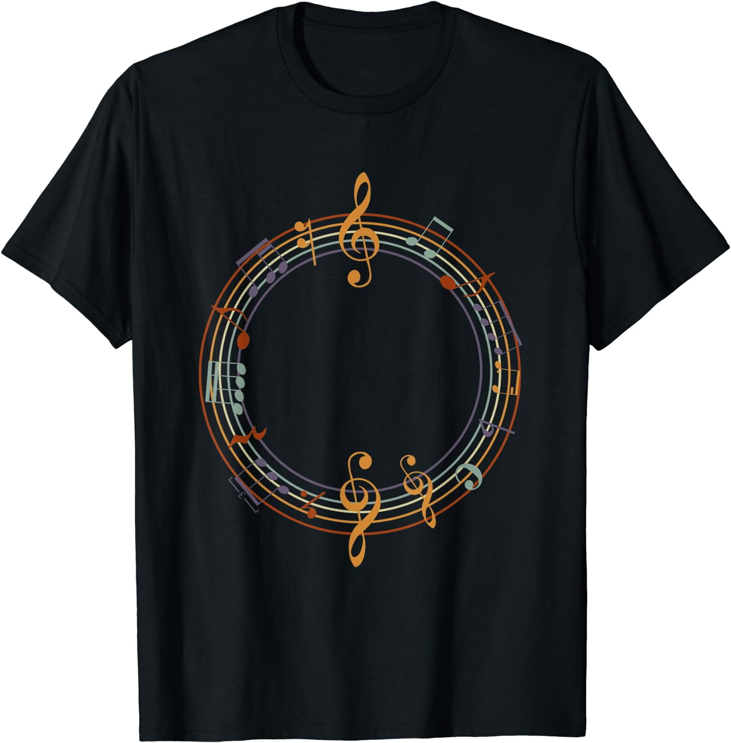 Music Notes Heartbeat For Music Lover T-Shirt - Walmart.com
