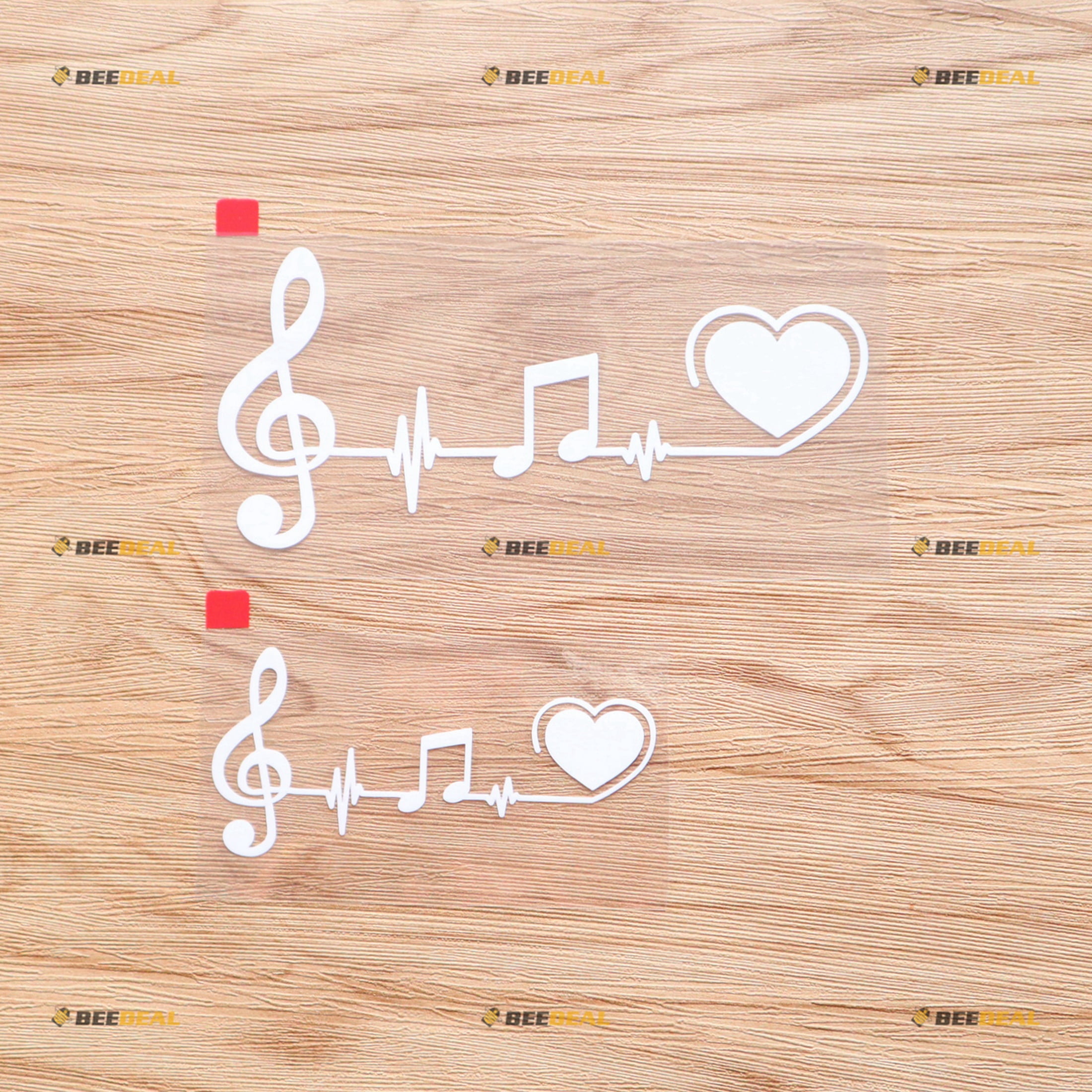 Music Notes Heartbeat Lifeline Heart Love Sticker Decal Vinyl 09282c ...