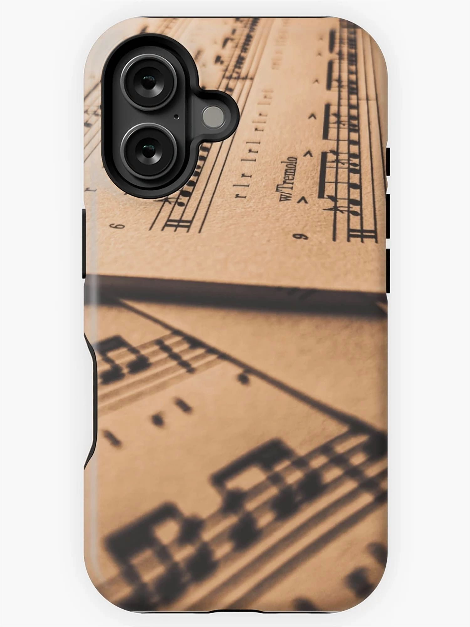 Music Notes Melody Design Inspirational iPhone Case 11 through 16 Pro ...