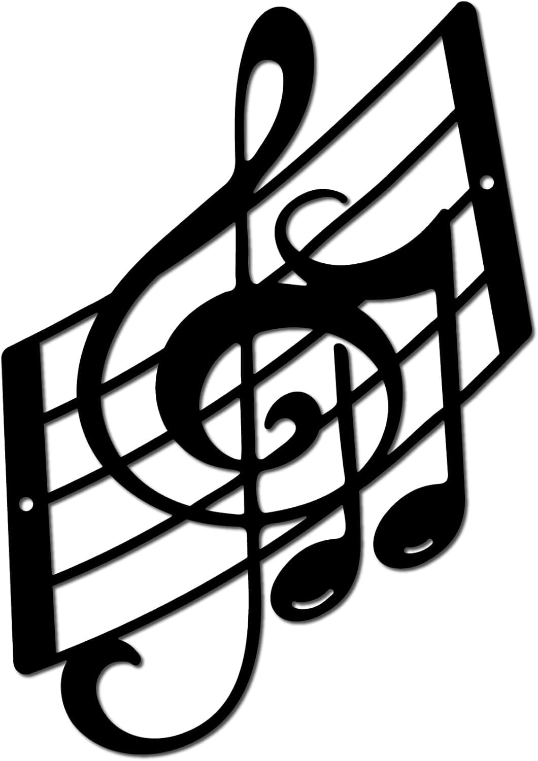 Music Notes Metal Wall Art Decor Musical Note Wall Hanging Plaques ...