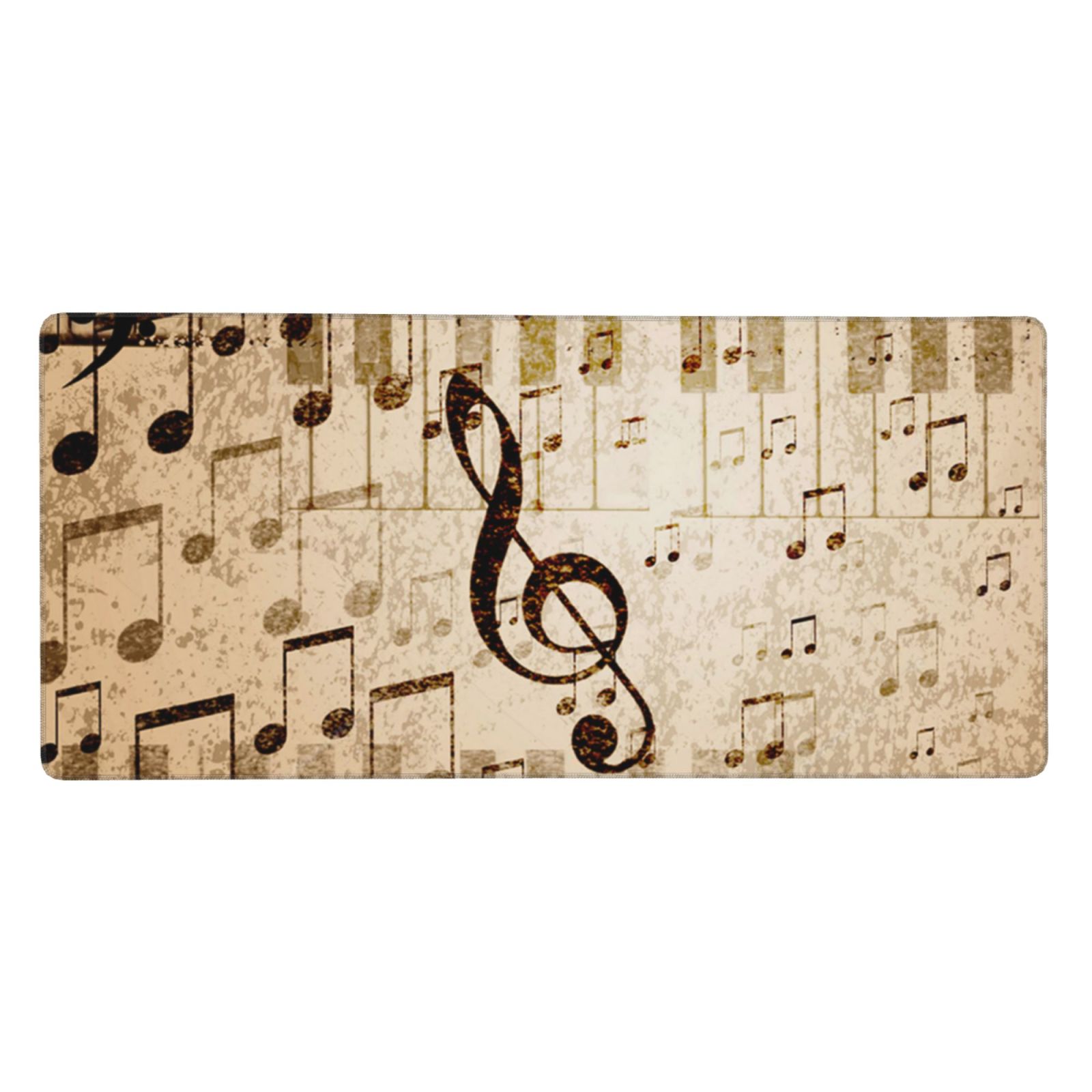 Music Notes Piano Mousepad Large Mouse Pad Desk Pad Computer Keyboard ...