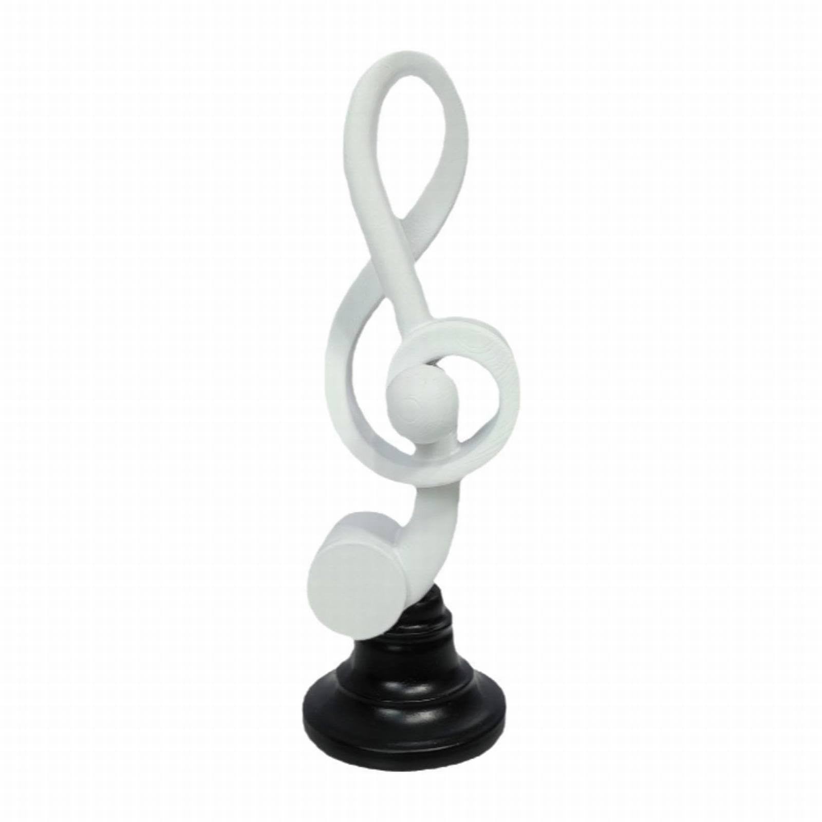 Music Notes Sculpture Resin Modern Desk Decor Music Statue For ...