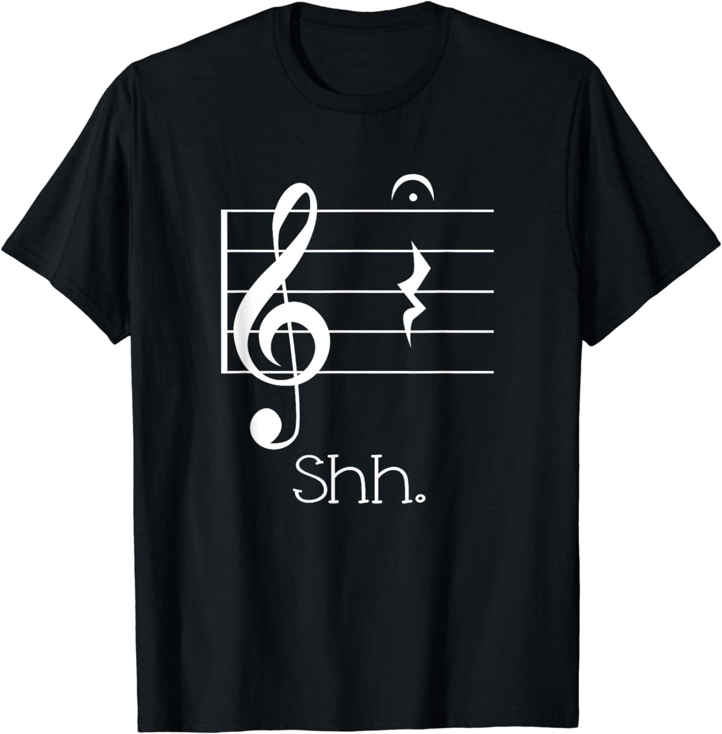 Music Notes Shirt Quarter Rest and Fermata Parody - Walmart.com