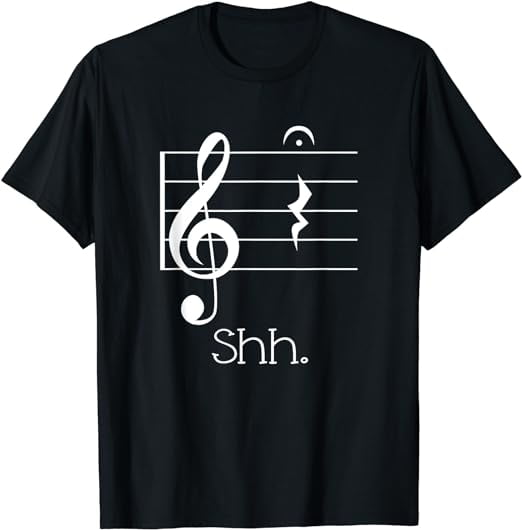 Music Notes Shirt Quarter Rest and Fermata Parody - Walmart.com
