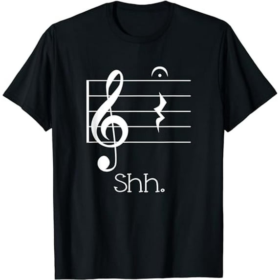 Music Notes Shirt Quarter Rest and Fermata Parody - Walmart.com