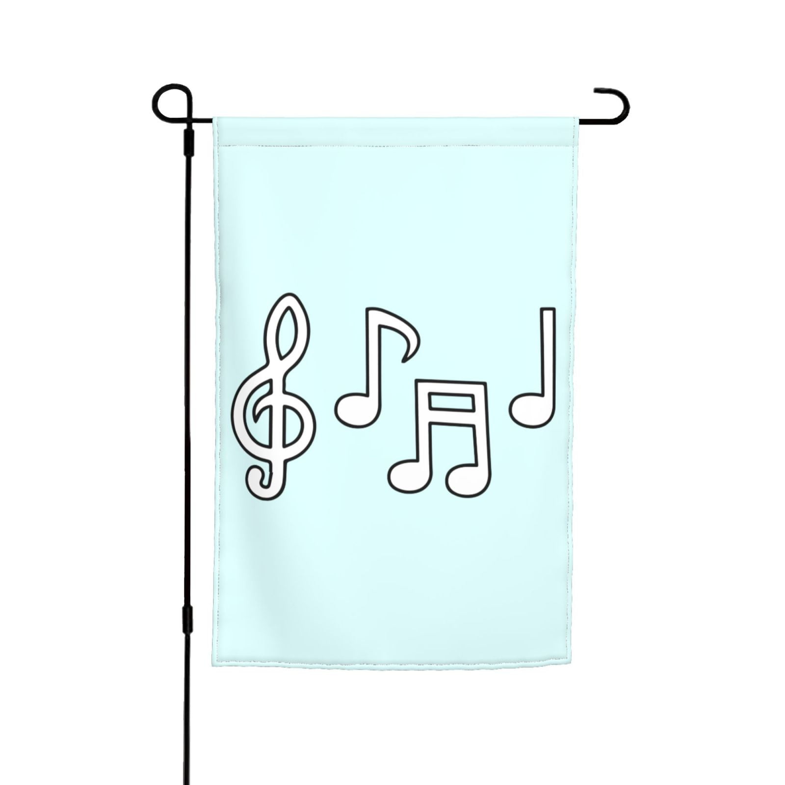 Music Notes Symbols Garden Flag 12x18 Inch, Double Sided Outside Sign ...
