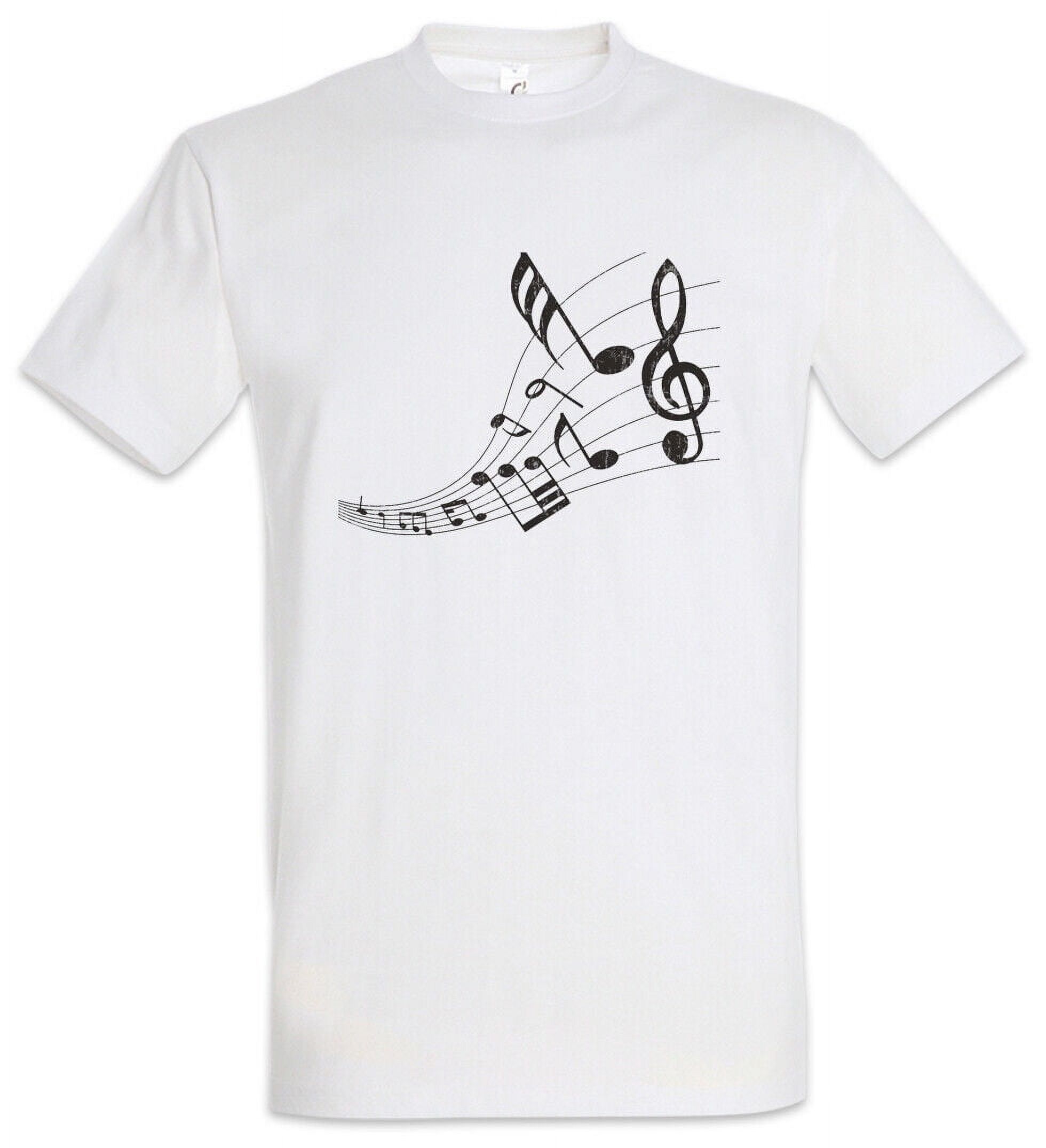 Music Notes T-Shirt Teacher Partition Jazz Band Musik Noten Blatt ...