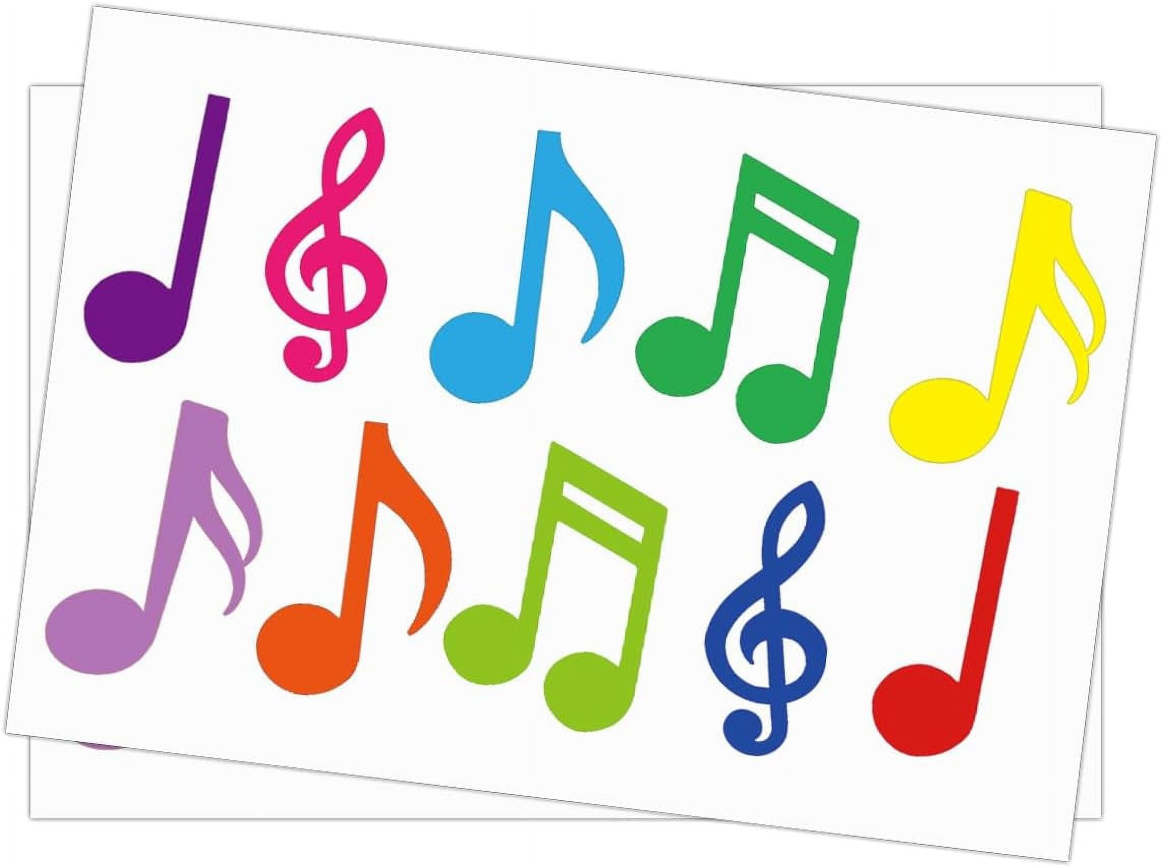 Music Notes Wall Decals 2x3inch Music Symbol Notes Stickers for Music ...