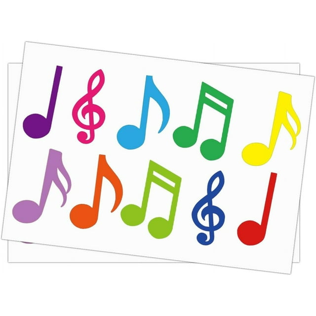 Music Notes Wall Decals 2x3inch Music Symbol Notes Stickers for Music ...