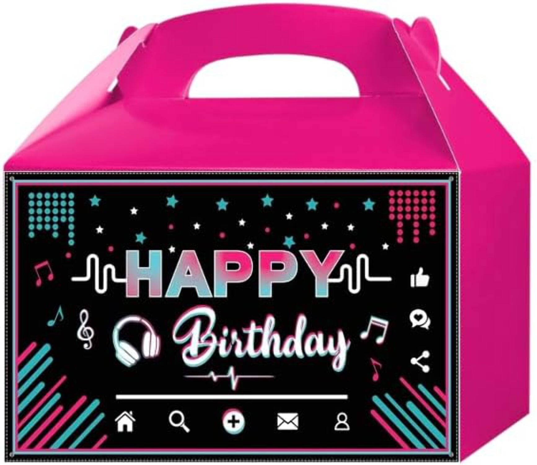 Music Party Favor Box - Gable Box - Music Party - Music Birthday ...