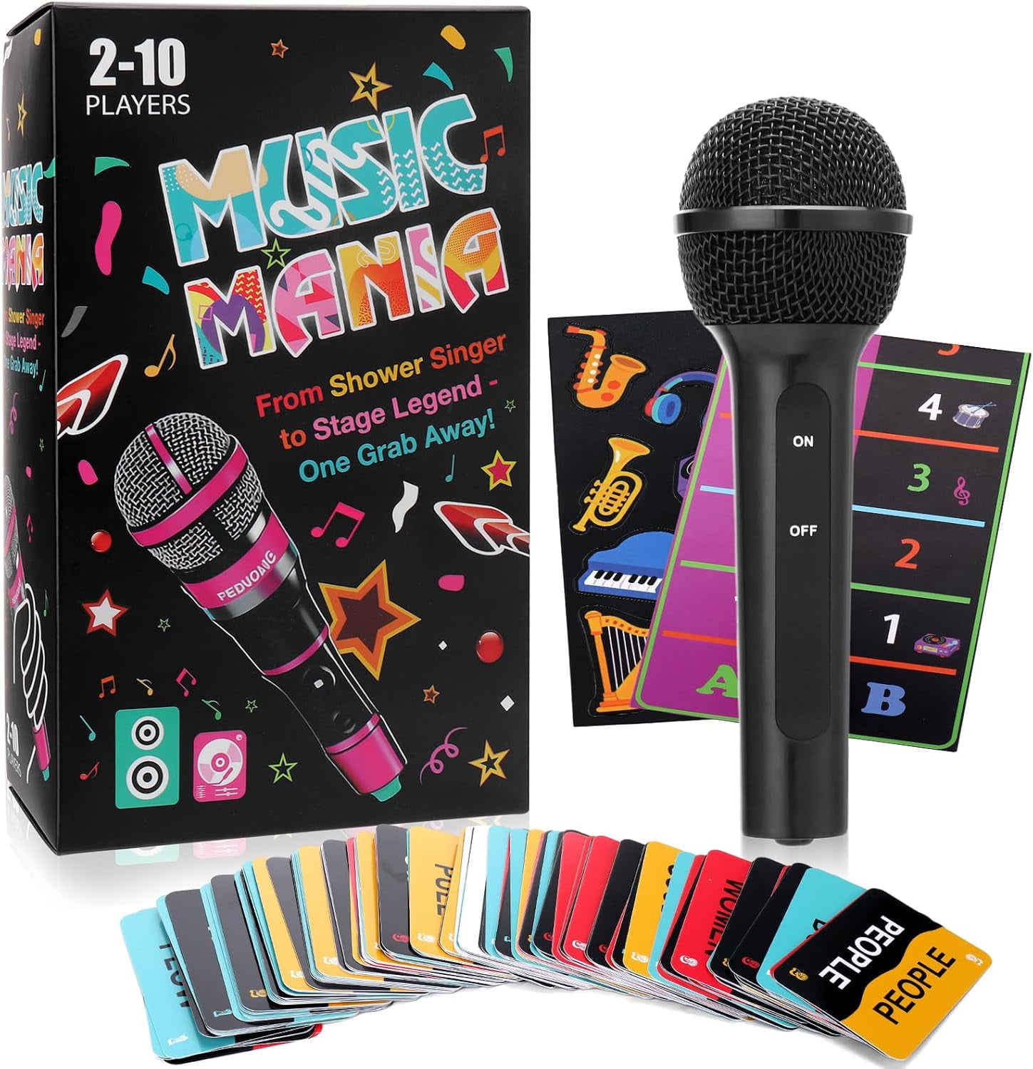 Music Party Games - Fast-Paced Music Trivia Card Games for 2-10 Players ...