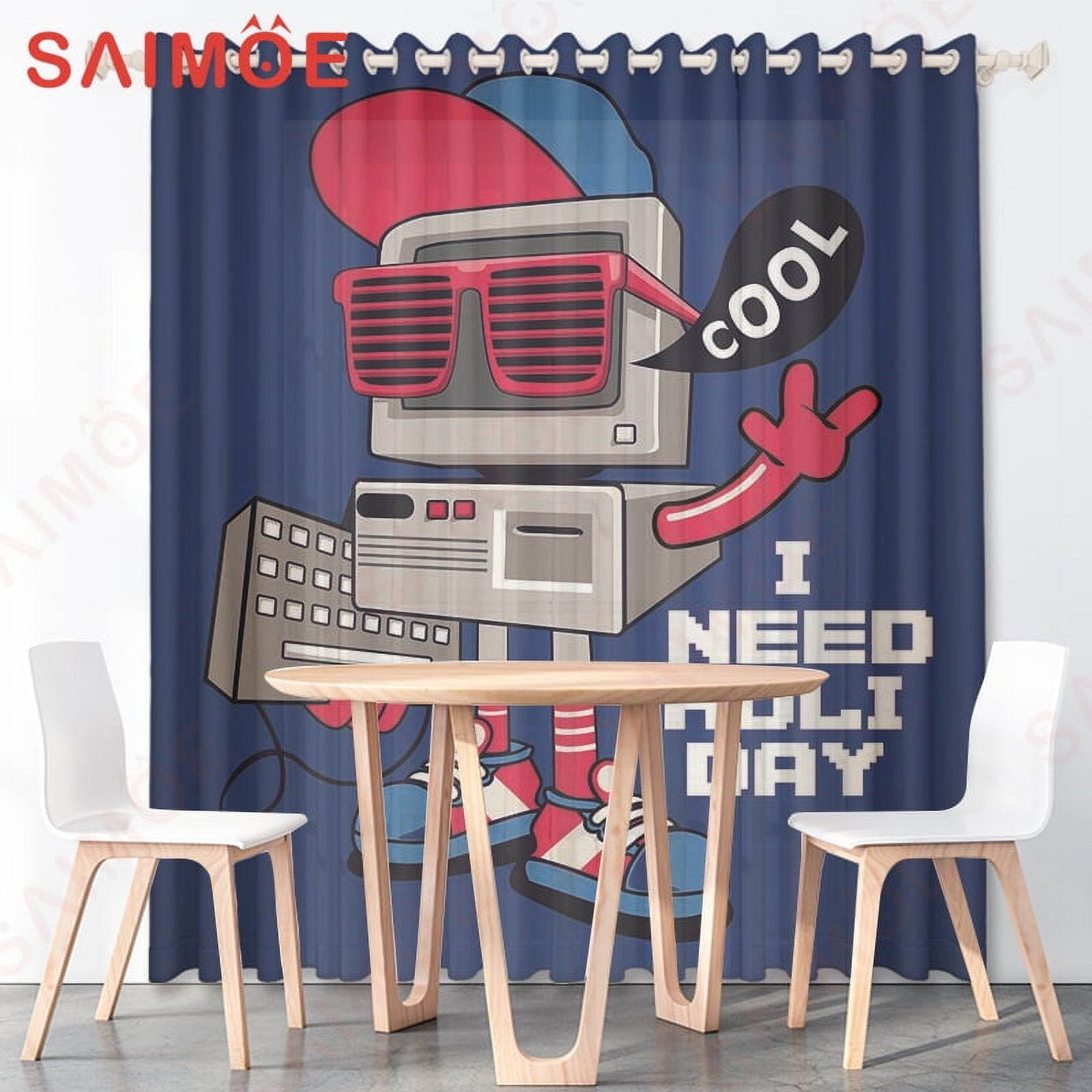 Music Party Retro Literature Girl Note Film Poster See Through Curtains ...