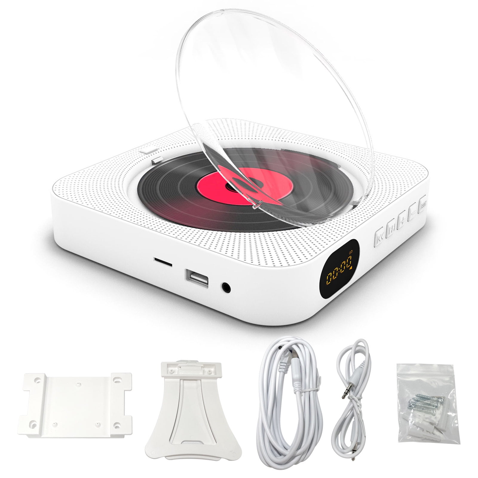 Music Portable CD Player Built In Speaker Stereo CD Players LED Screen ...