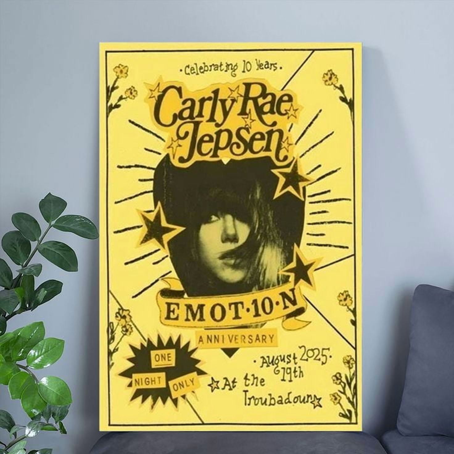 Music Poster Carly Rae Jepsen Emot10n Anniversary Poster 19th 2025 Size ...