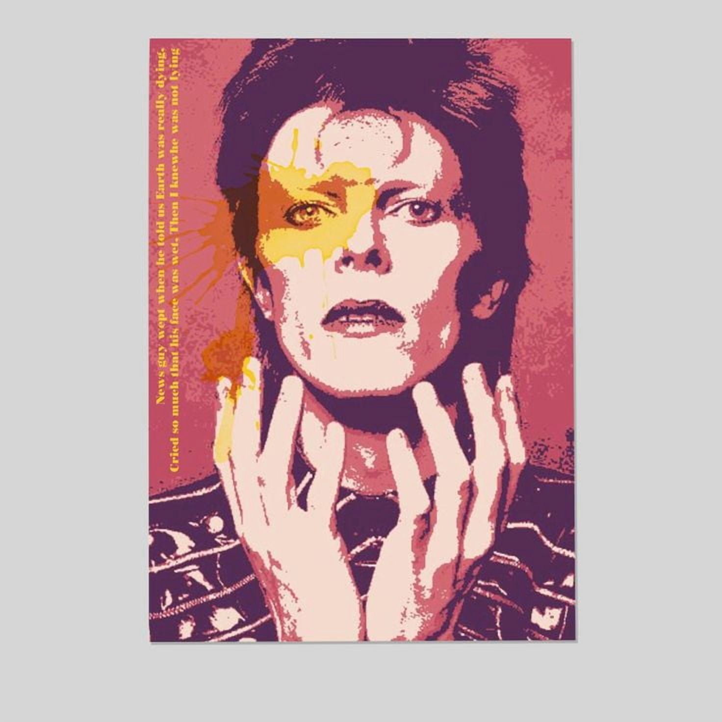 Music Poster - David Bo..wie Poster - Glam Rock 1973 Music Legend ...
