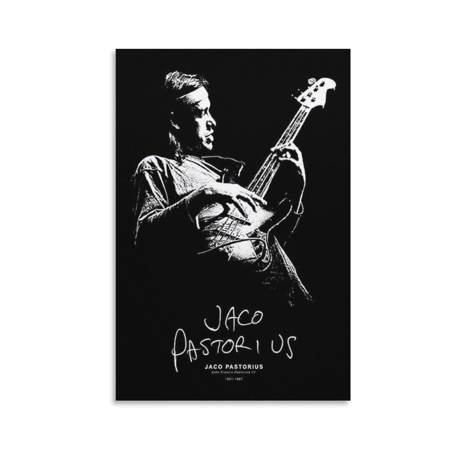 Music Poster Jaco Pastorius Poster Super Bassist Art Portrait Print (2 ...