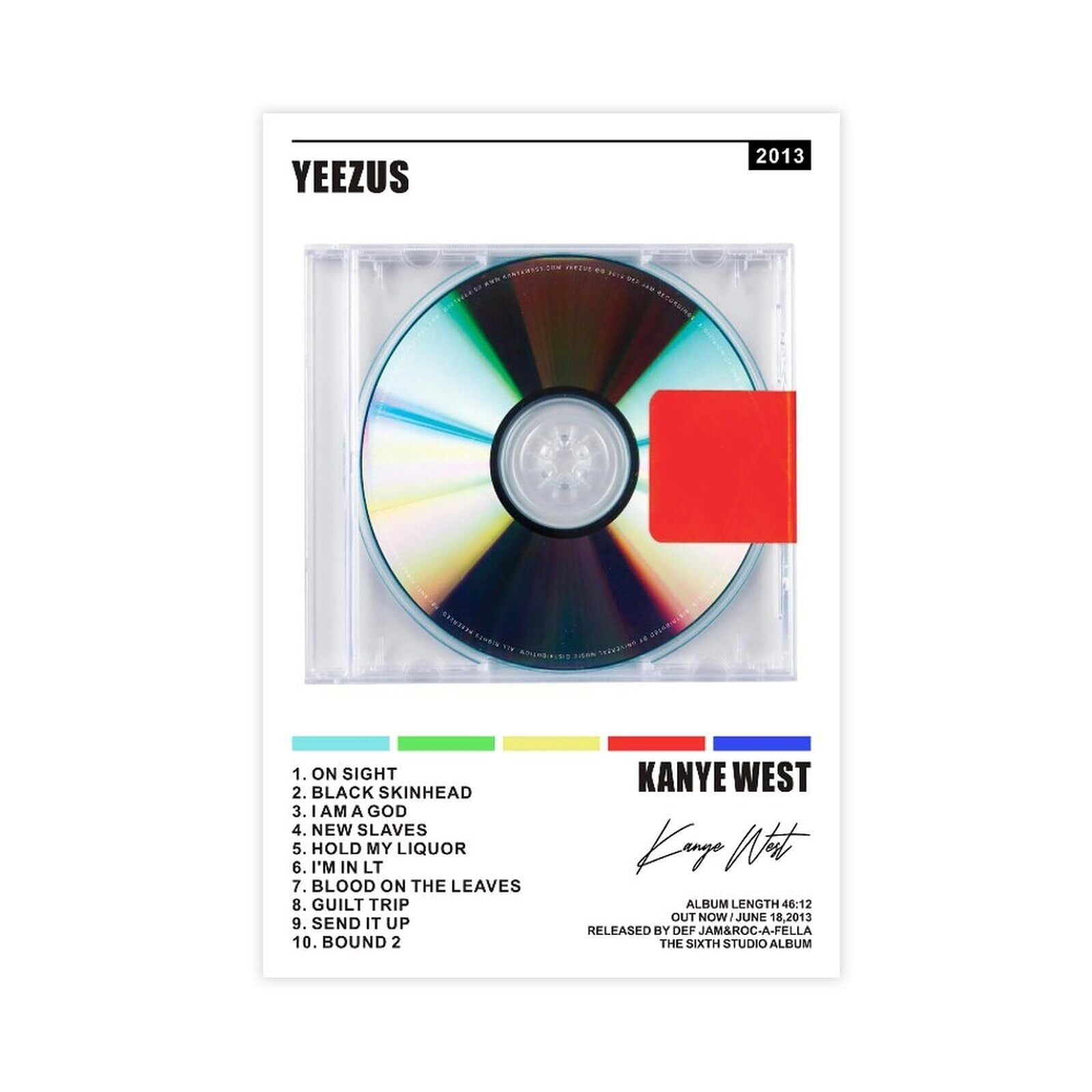 Music Poster Kanye Poster West Album Cover Canvas Poster Wall Art Decor ...