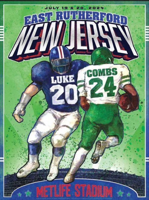 Music Poster Luke Combs East Rutherford Event Poster July 19 and 20 ...
