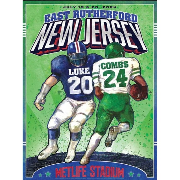 Music Poster Luke Combs East Rutherford Event Poster July 19 and 20 ...
