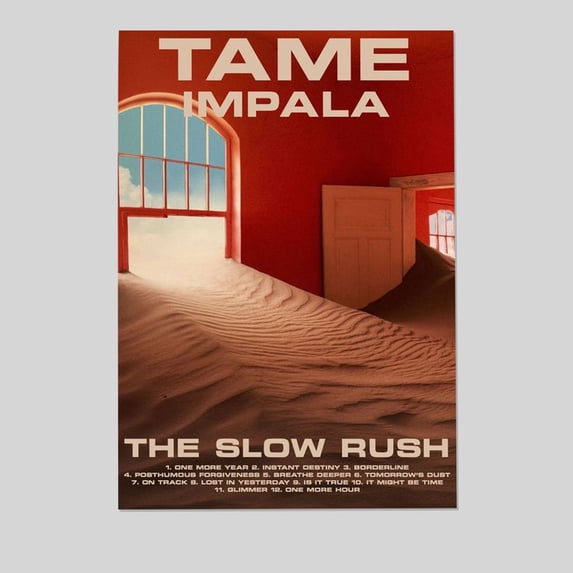 Music Poster Tame Poster Impala The Slow Rush Album Cover Size 24''x36 ...