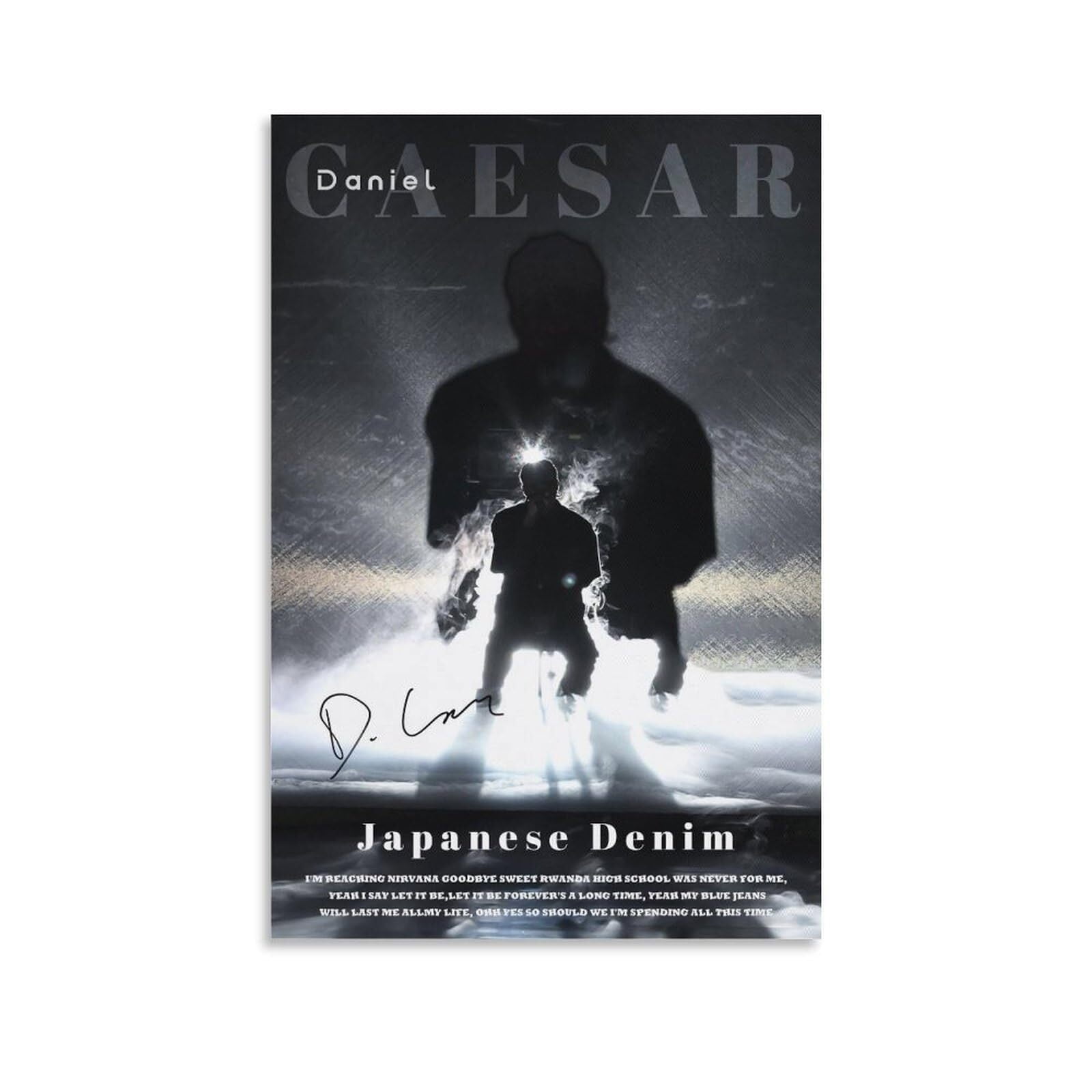 Music Posters Daniel Caesar Poster Signed For Fans Black Poster Prints ...