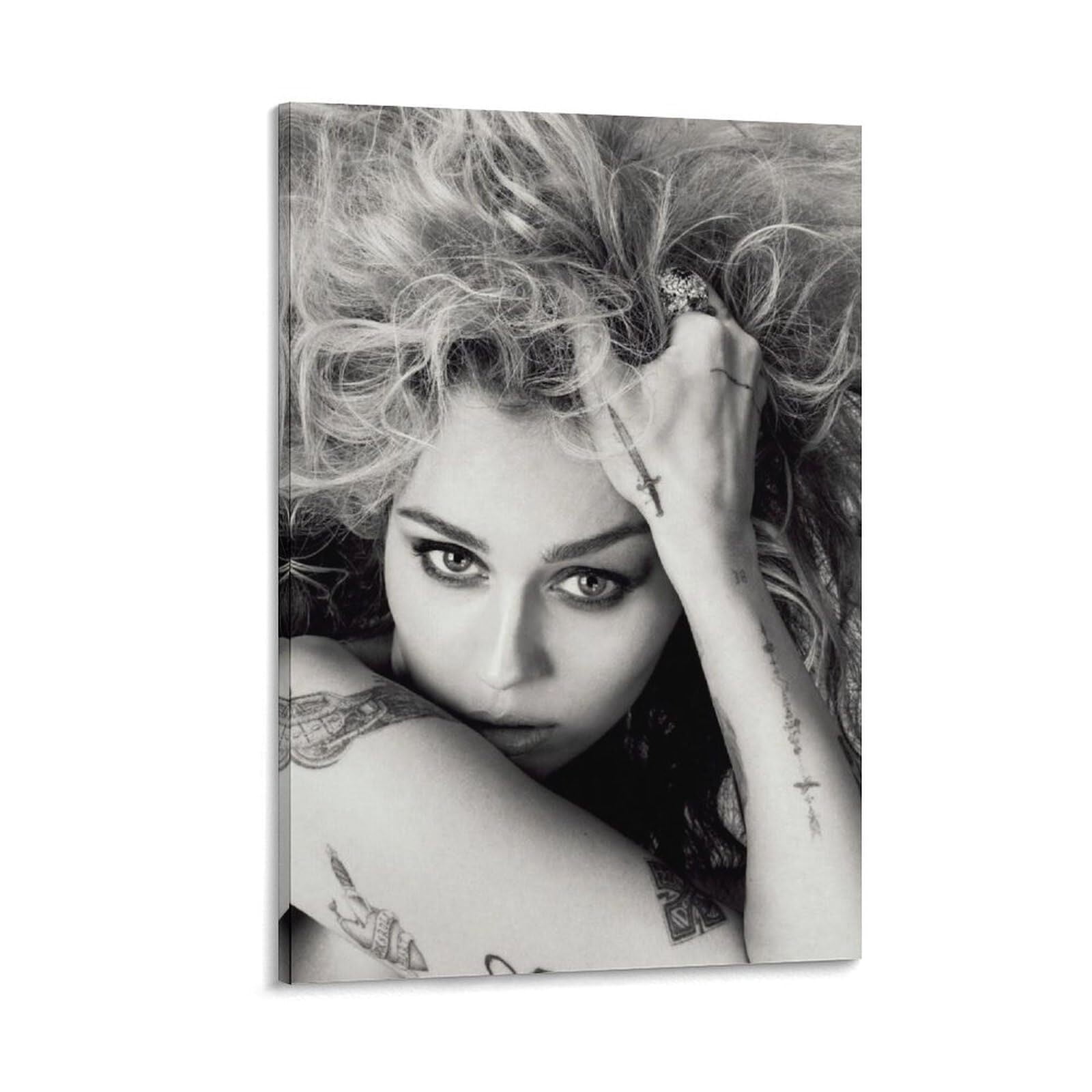 Music Posters Miley Cyrus Canvas Poster Bedroom Decoration Landscape ...