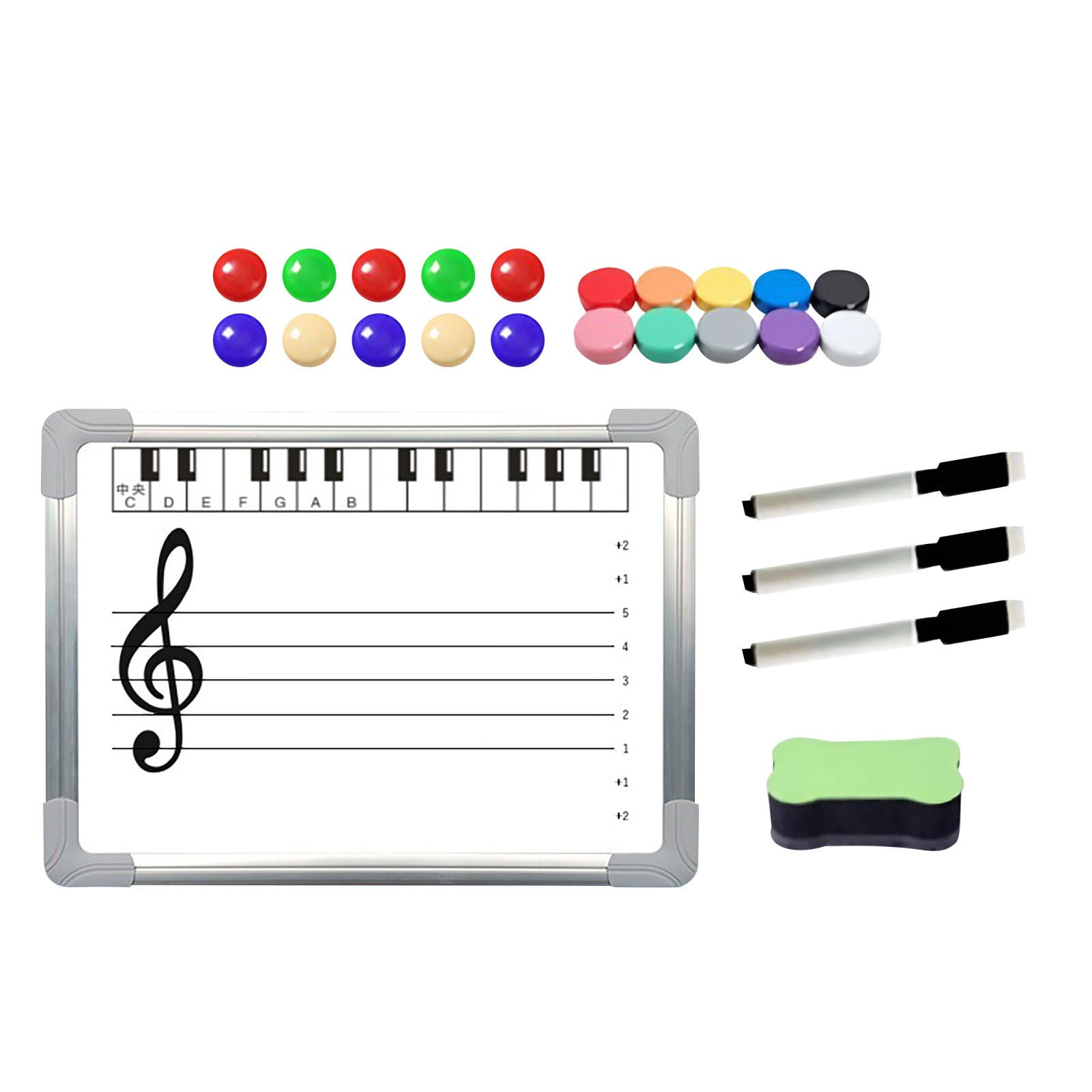 Music Score Teaching Ornament - Music Staff Board Double Whiteboard for ...