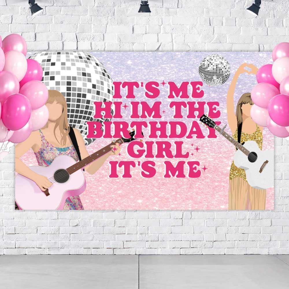 Music Singer Birthday Decorations, Its Me Hi Im The Birthday Girl ...