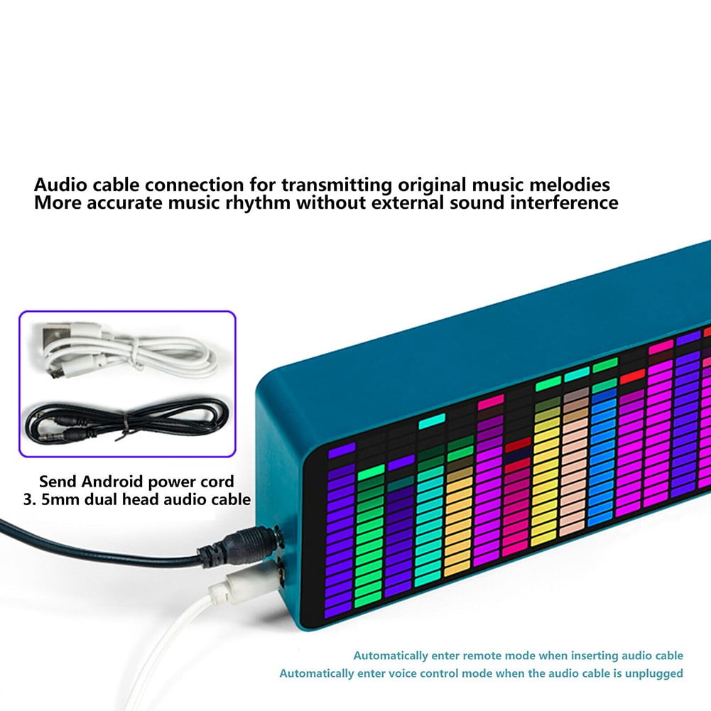 Music Spectrum Indicator Vu Meter Rgb Audio Level Display Amp Lifier ...